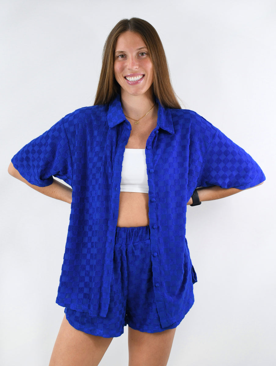 Cash In Terry Short Set – The Campus Colors Boutique